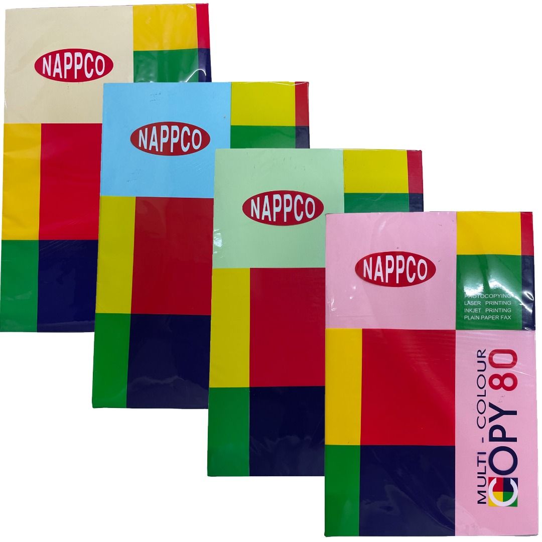 Nappco Multi Color Copy Paper 80 GSM Legal Size Long Sub 24 per ream ...