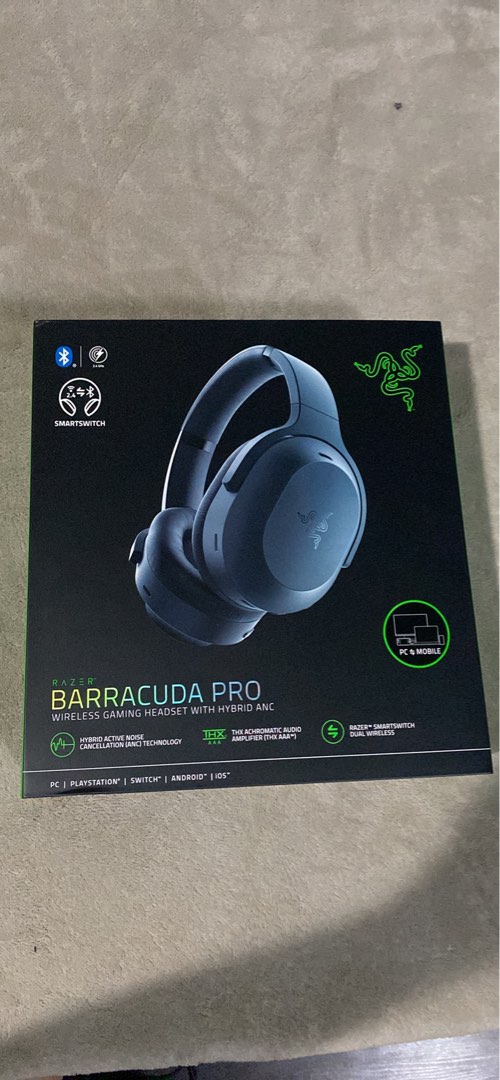 (NEW) Razer Barracuda Pro Wireless Headset, Audio, Headphones ...