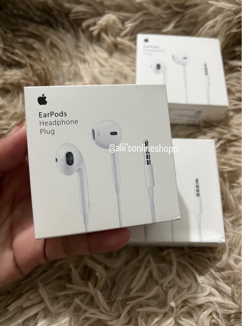 Original Authentic Earpods Jack 3.5mm headphone plug, Audio, Earphones ...