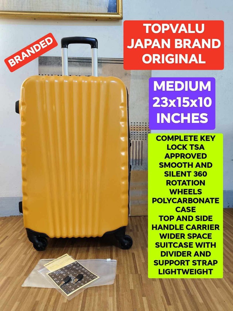 ORIGINAL TOPVALU BRAND IMPORTED FROM JAPAN (MEDIUM SIZE), Hobbies & Toys, Travel, Luggage on ...
