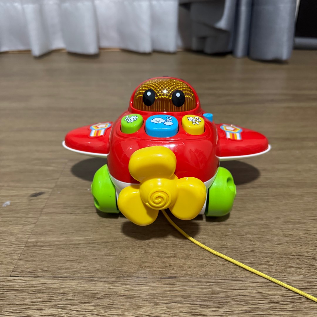 Original Vtech Learning Aeroplane with Pulling String, Babies & Kids ...