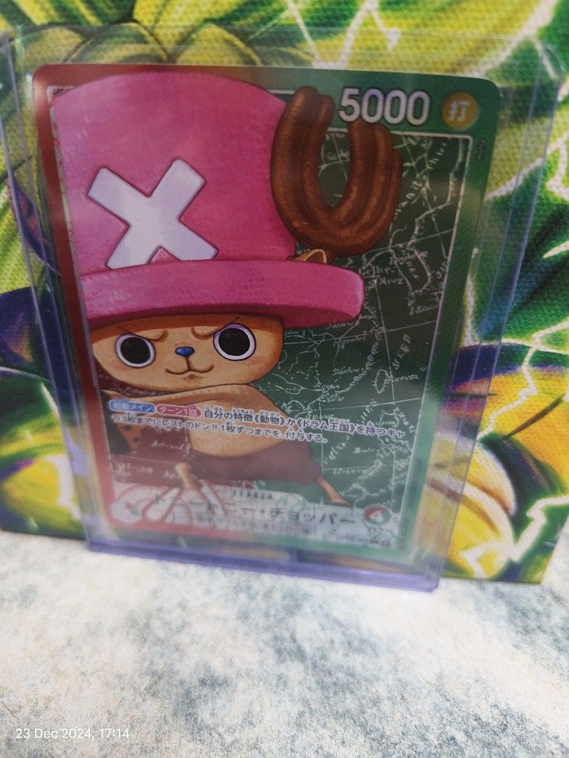 (Ori)One Piece Card Game OP08-001 Leader Tony Tony Chopper, Hobbies ...