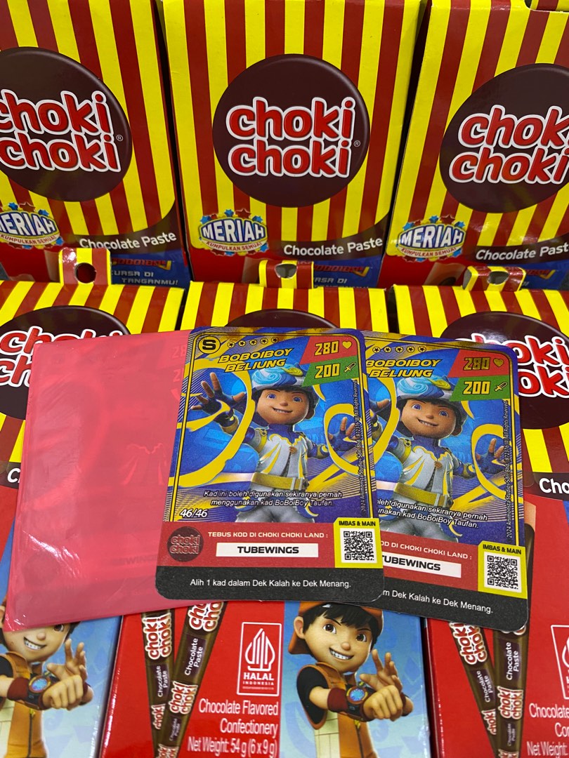 CHOKI CHOKI PEK MERIAH - 6 BATANG CHOKI CHOKI + 1 KAD BOBOIBOY S ...
