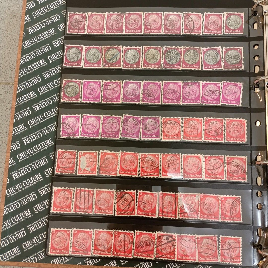 Perangko Filateli kuno antik USA Doutches Reich 63 biji orange, Antik ...