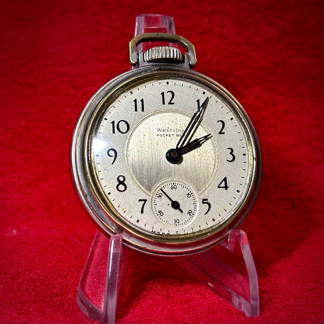 Pocket Watch / Westclox Pocket Ben / Vintage Made in USA / 1934 (Dollar ...