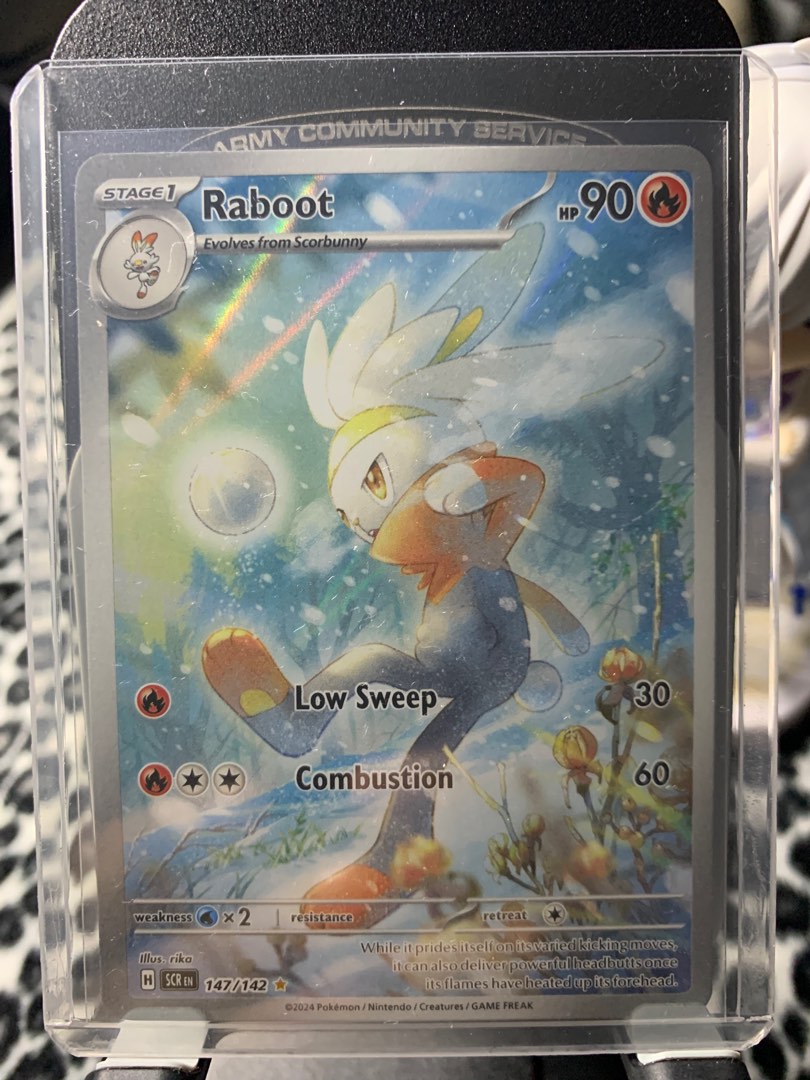 Pokemon TCG Raboot IR AR 147, Hobbies & Toys, Toys & Games on Carousell