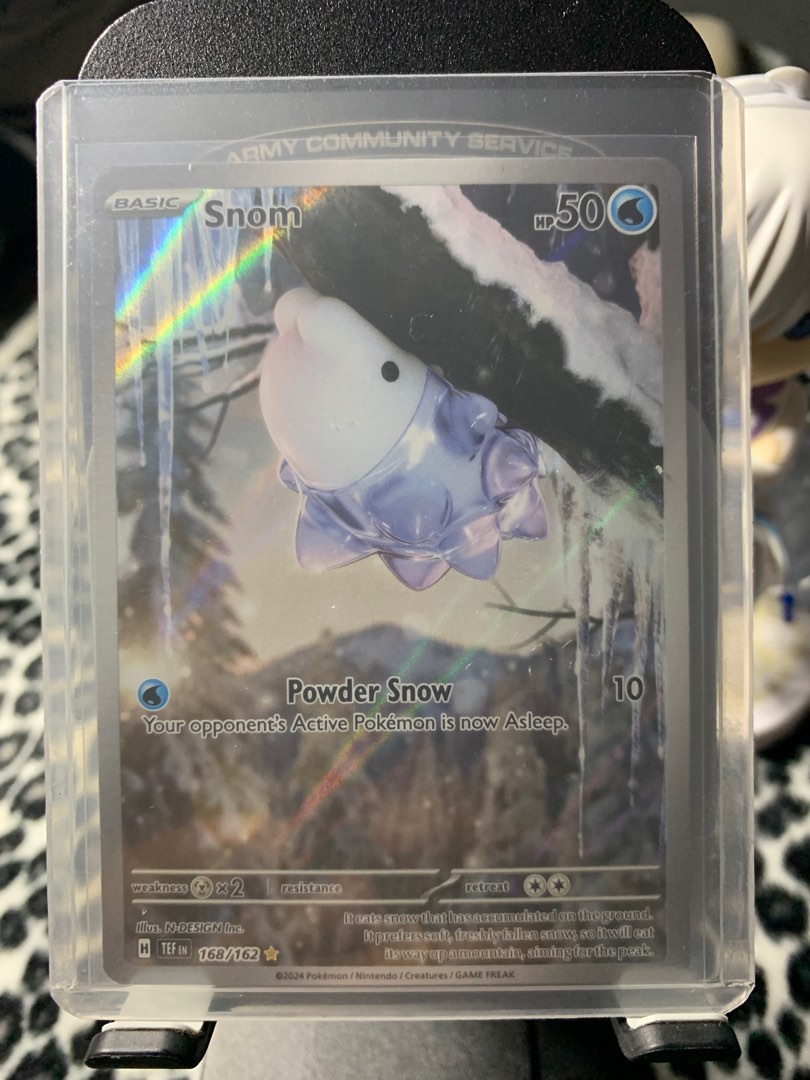 Pokemon TCG SNOM IR AR 168, Hobbies & Toys, Toys & Games on Carousell