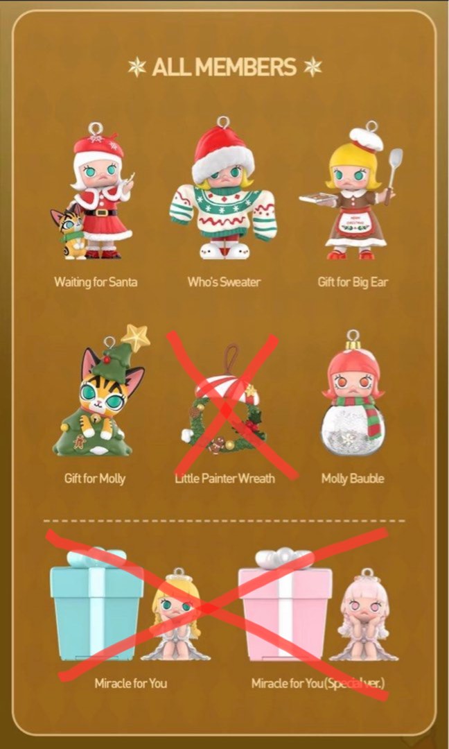 Pop Mart Molly Christmas 2024 Castle Miracle Box Series, Hobbies & Toys ...