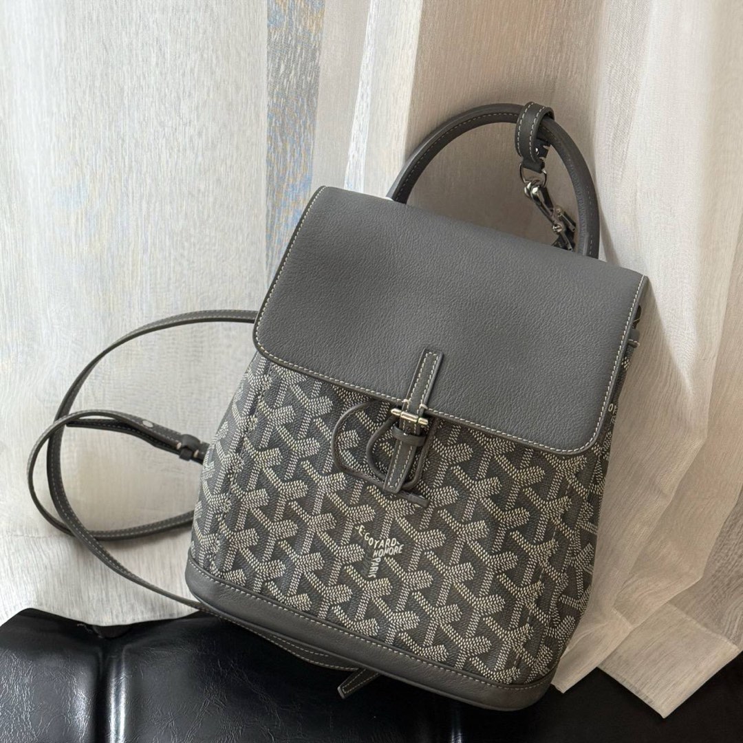 Preloved Goyard Alpin Mini Backpack in Grey, Luxury, Bags & Wallets on ...