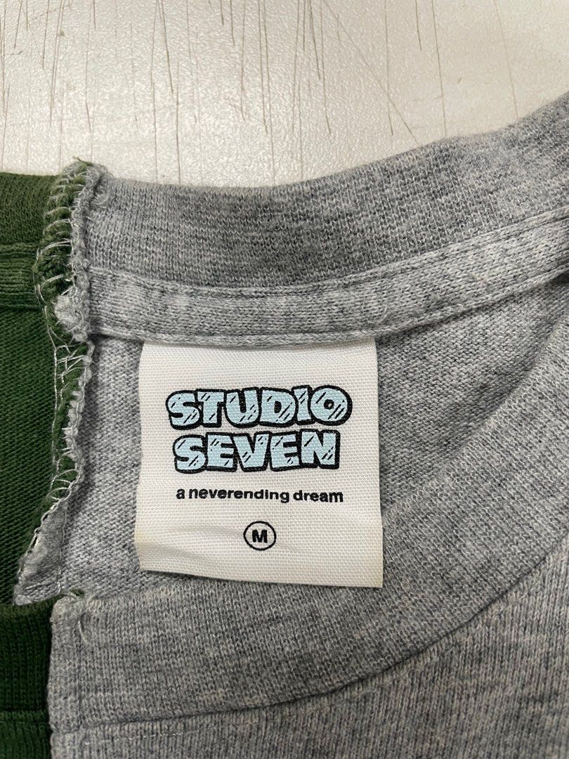 Rare japanese collab brand studio seven x uniqlo two tone t shirt ...