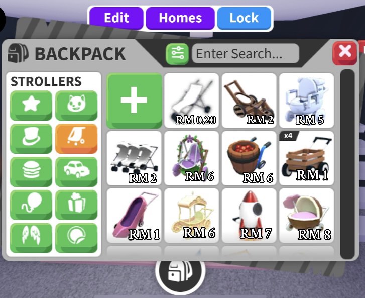 Roblox adopt me strollers / vehicles, Video Gaming, Gaming Accessories ...