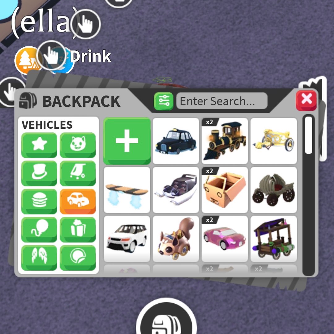 [roblox] adopt me vehicles (taxi, train, carriage, tiffany, imagination ...