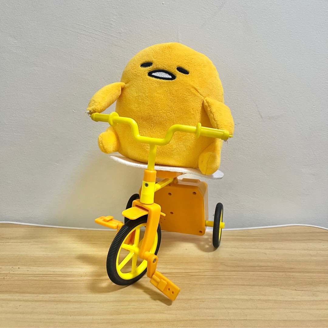 Sanrio Gudetama Bike Plushie, Hobbies & Toys, Toys & Games on Carousell