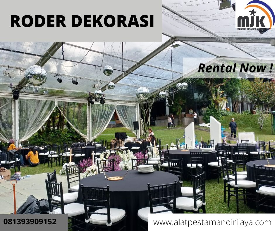 Sewa Tenda Roder Atap Bening Full Dekorasi Area Jakarta, Perabotan ...