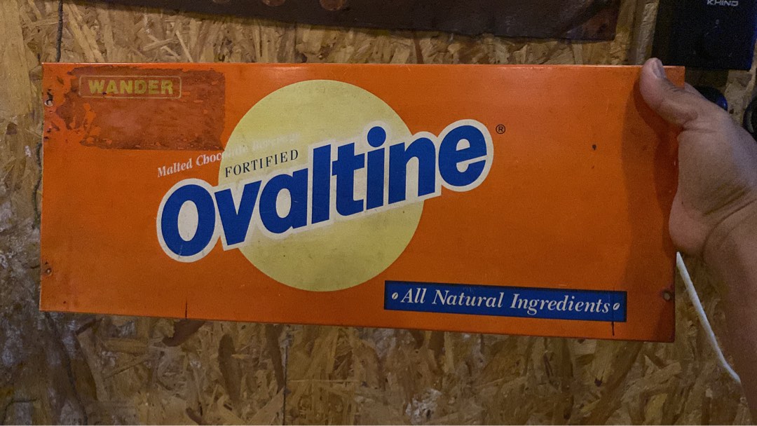 sign zink oveltine, Hobbies & Toys, Collectibles & Memorabilia, Vintage ...