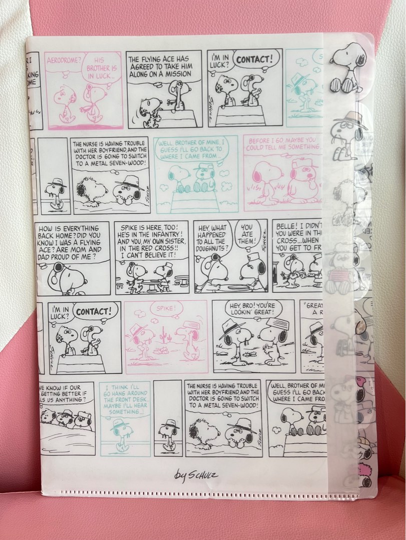 Snoopy Peanuts Comic Strip File with Dividers, Hobbies & Toys ...