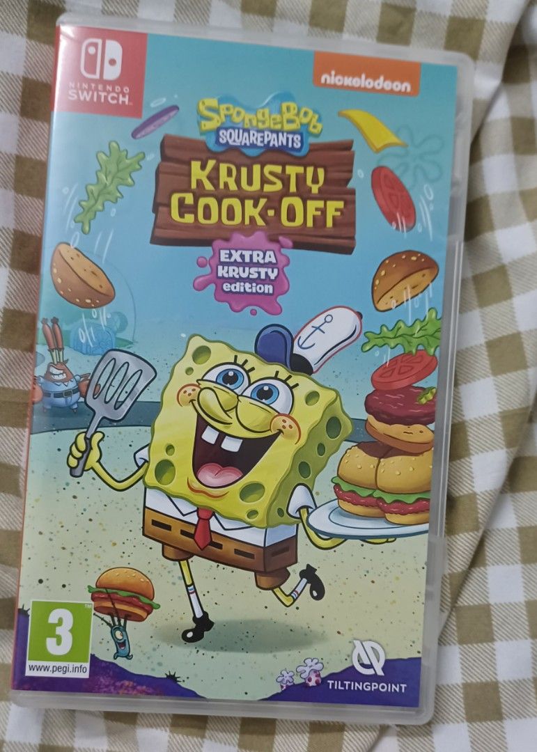 Spongebob krusty cook off, Video Gaming, Video Games, Nintendo on Carousell