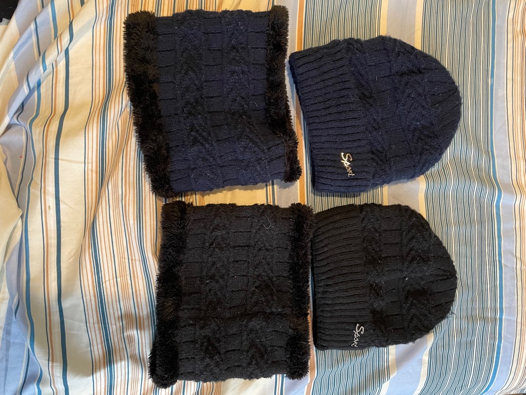 Topi dan syal winter dewasa, Fesyen Pria, Aksesoris, Topi di Carousell