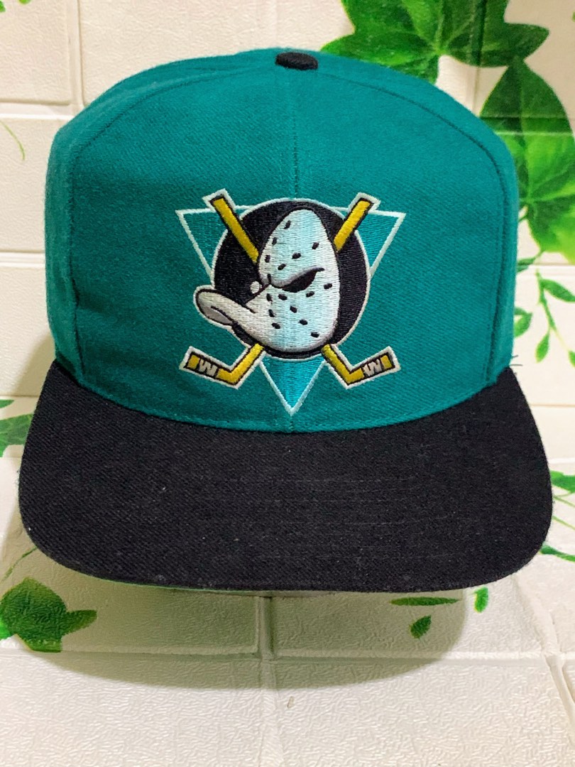 Topi Snapback Vintage Mighty Ducks Blockhead Tag Disney, Fesyen Pria ...