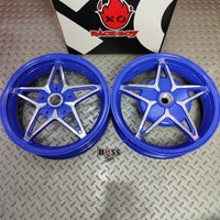 Velg Race Boy Five Star Blue Front & Rear Vespa Sprint Primavera, Motor ...