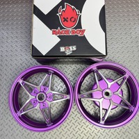 Velg Race Boy Five Star Purple Front & Rear Vespa Sprint Primavera ...