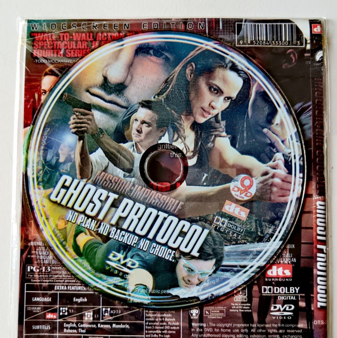 VINTAGE CLASSIC MOVIES DVD Mission Impossible: Ghost Protocol, Hobbies ...