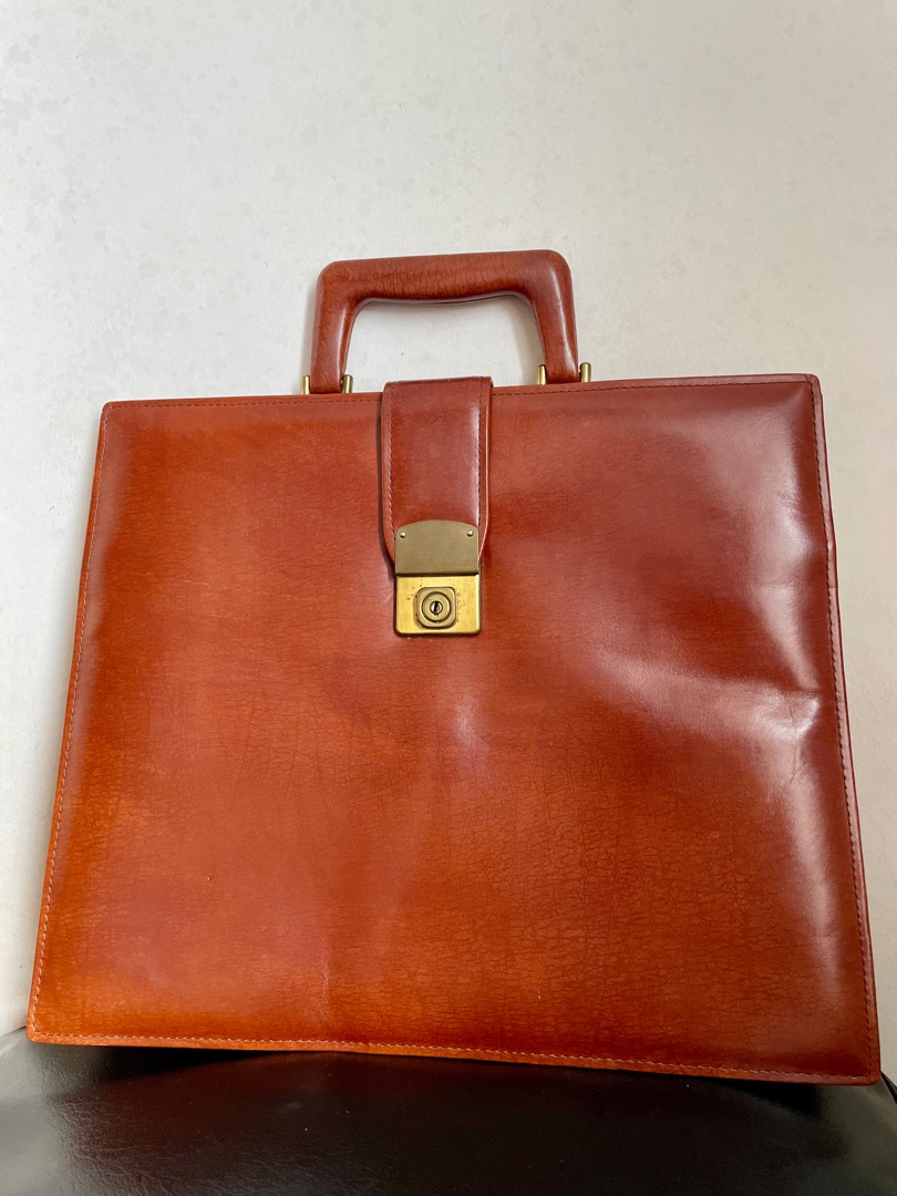 Vintage Maruem X Cheney Calfskin Leather Briefcase, Luxury, Bags ...