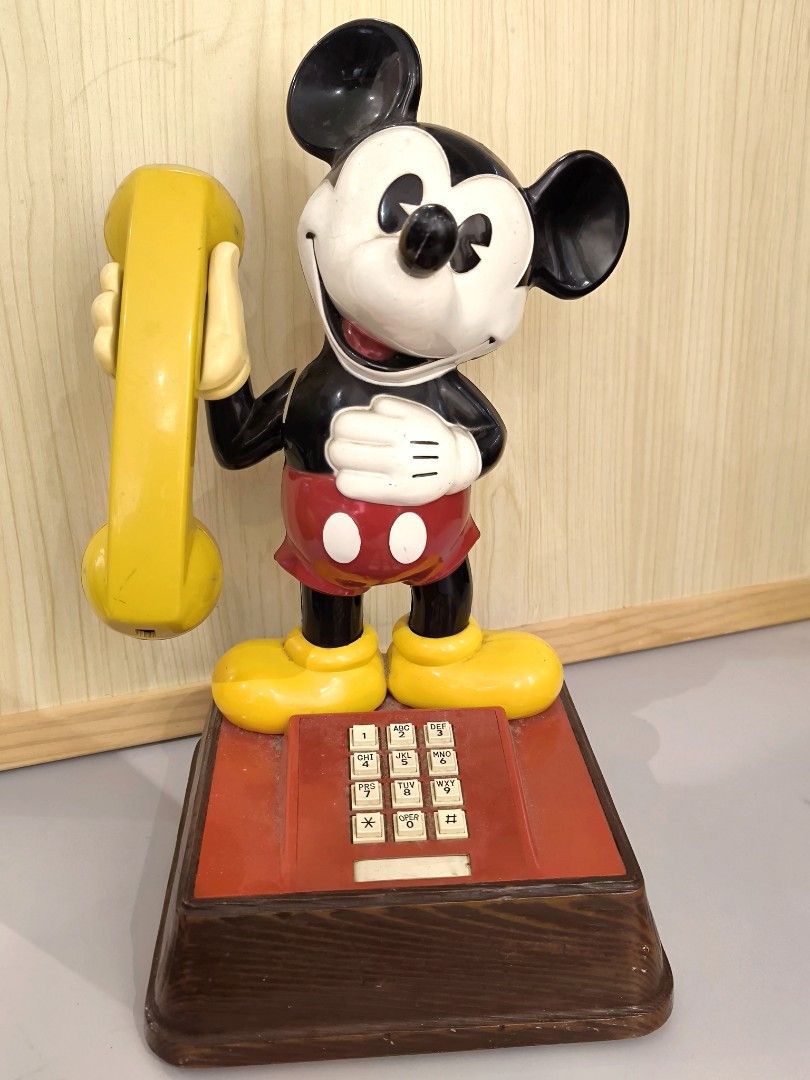 Vintage Mickey Mouse Telephone Walt Disney, Hobbies & Toys ...