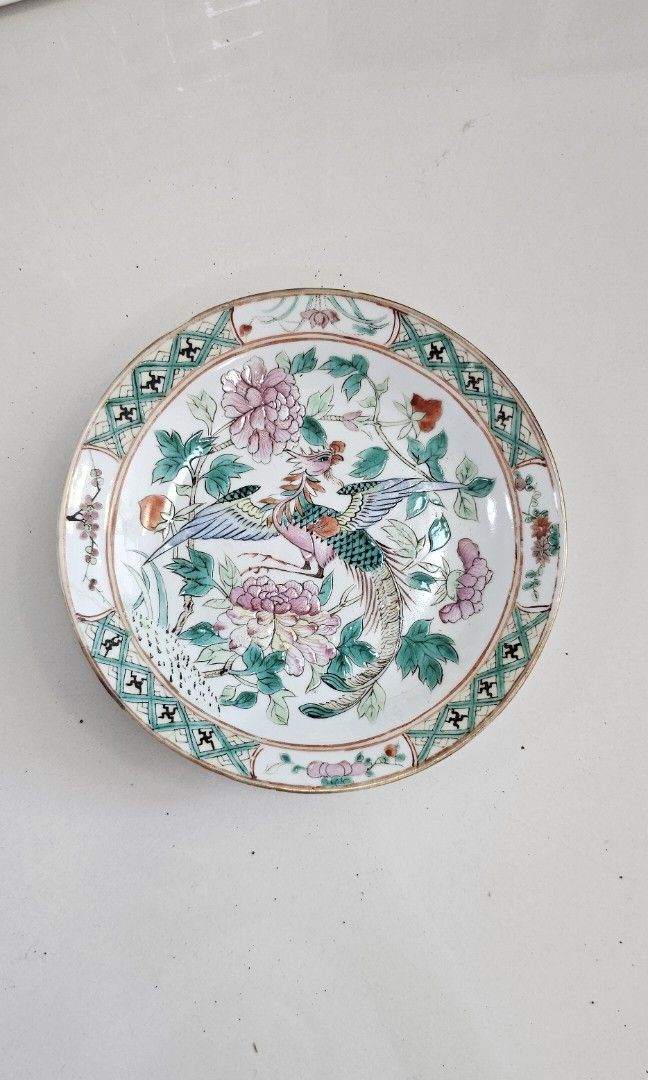 Vintage peranakan plate ( nyonya ware ), Hobbies & Toys, Collectibles ...