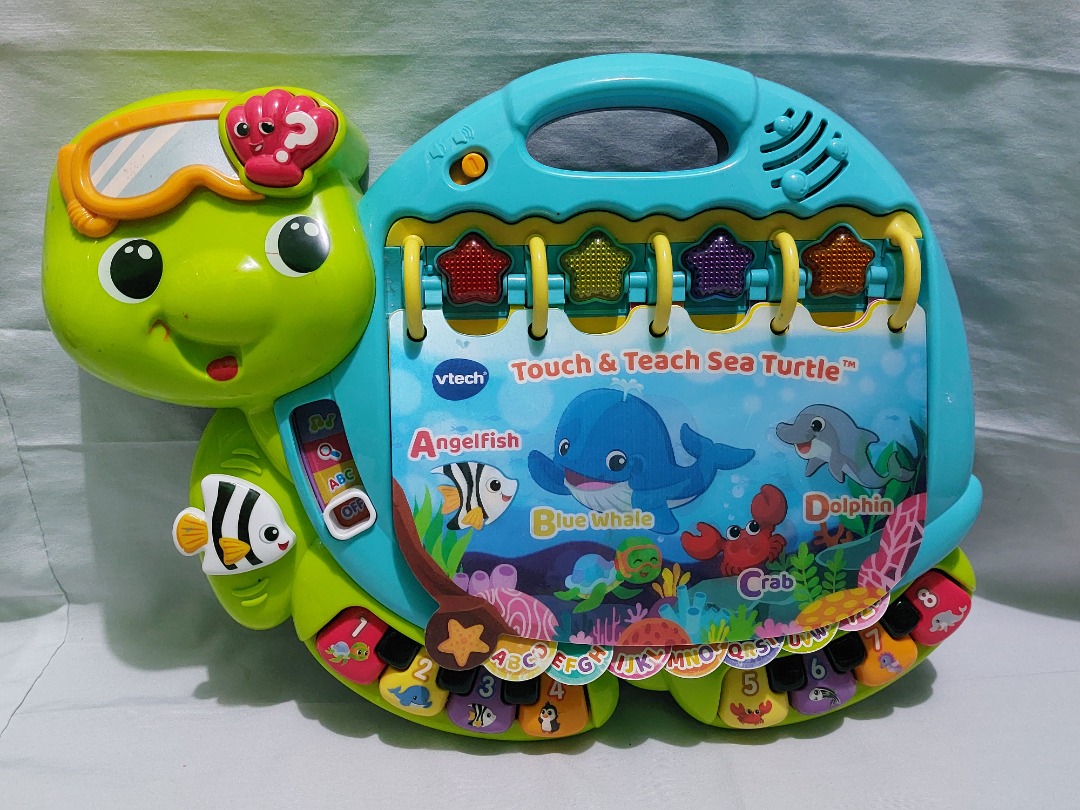 Vtech Touch & Teach Sea Turtle, Hobbies & Toys, Toys & Games on Carousell