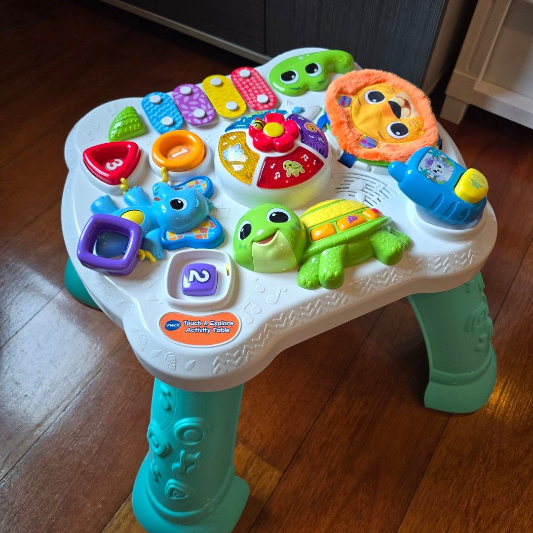 Vtech touch and explore activity table early learning toys, Hobbies ...
