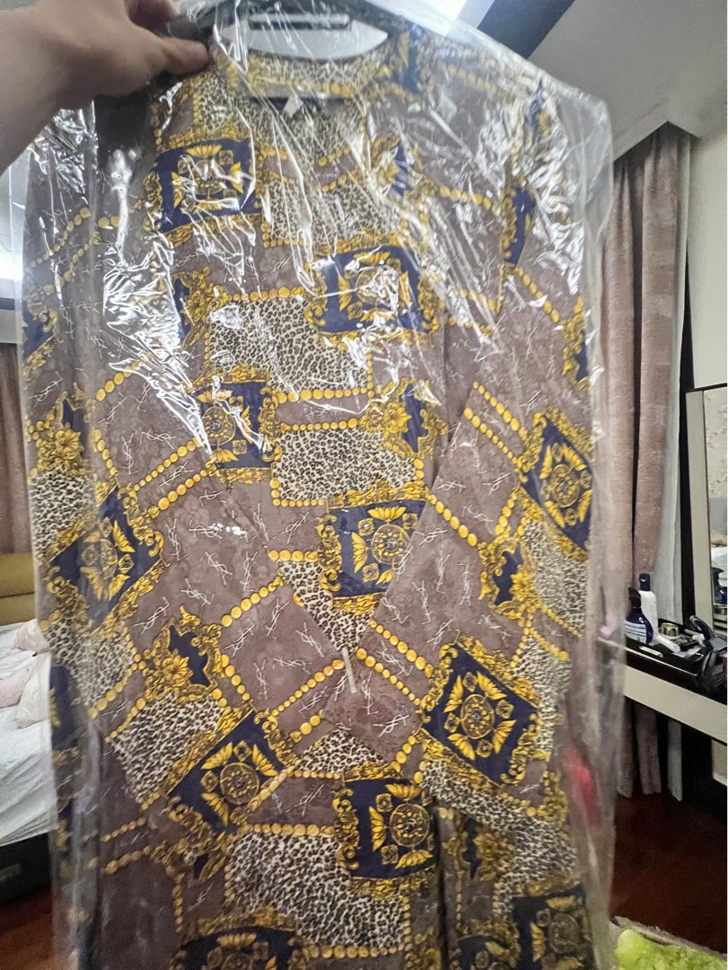 Ysl pure silk kurung, Women's Fashion, Muslimah Fashion, Baju Kurung ...