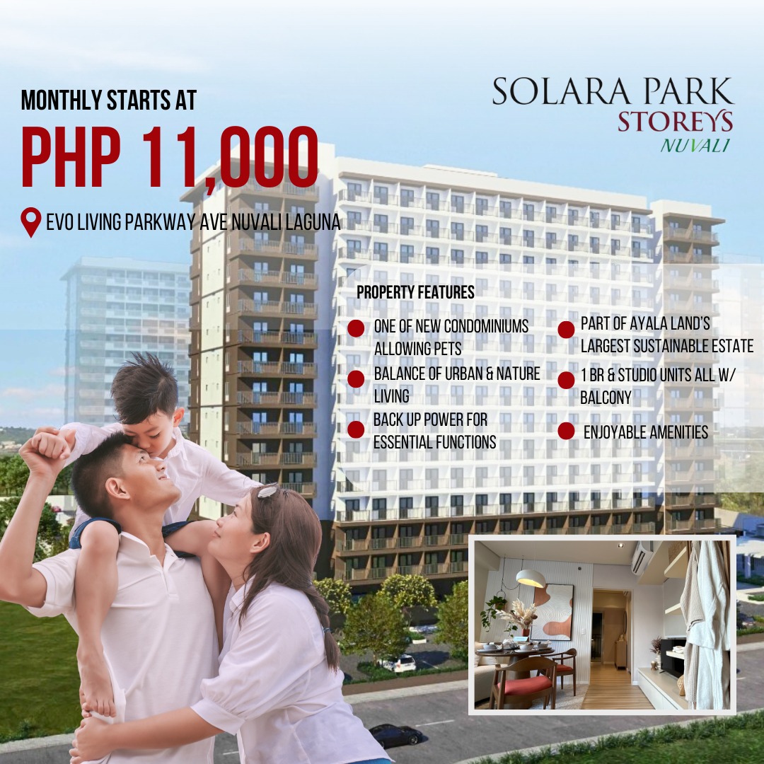 Studio Unit Mid Rise Condo Pre Selling in Nuvali Sta Rosa Laguna-Low ...