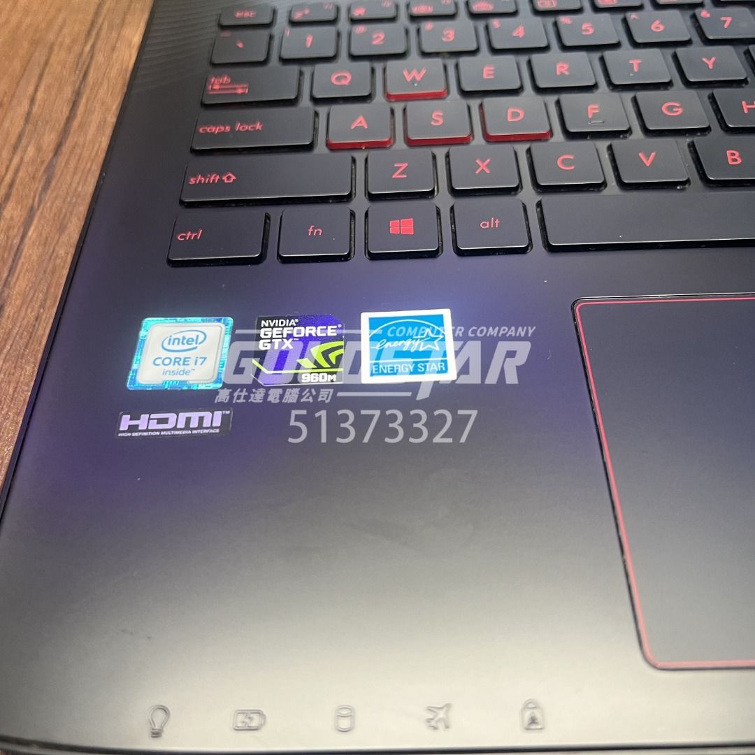 ASUS ROG GL552VW 15.6吋全高清/i7-6700HQ/16GB Ram/480GB SSD/GTX960M 4GB/三個月保養/Laptop/手提電腦/Notebook/19 ...