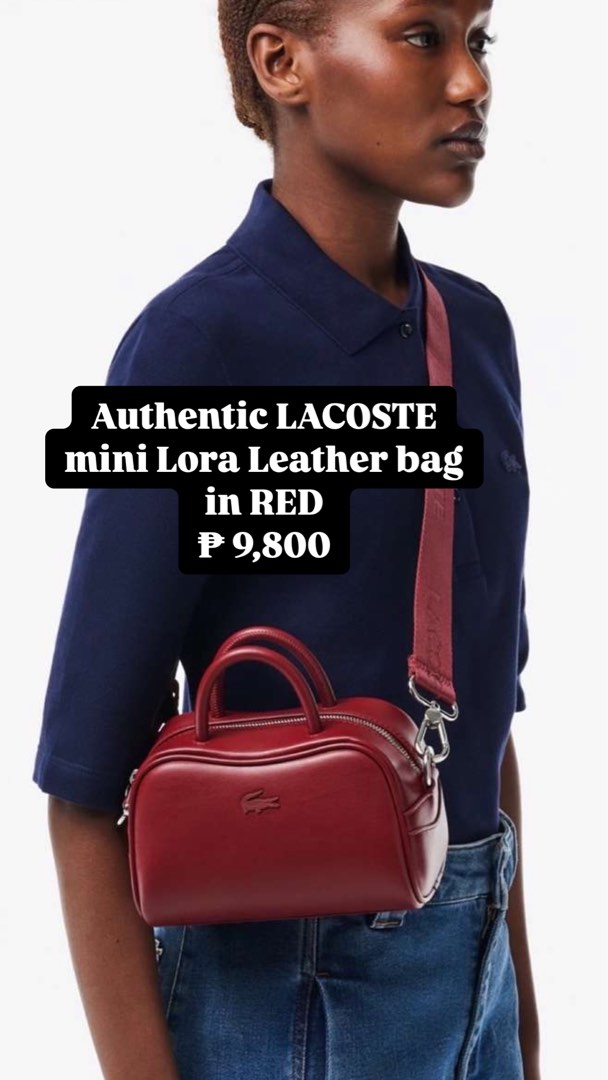 Authentic Lacoste mini Lora leather bag, Women's Fashion, Bags ...
