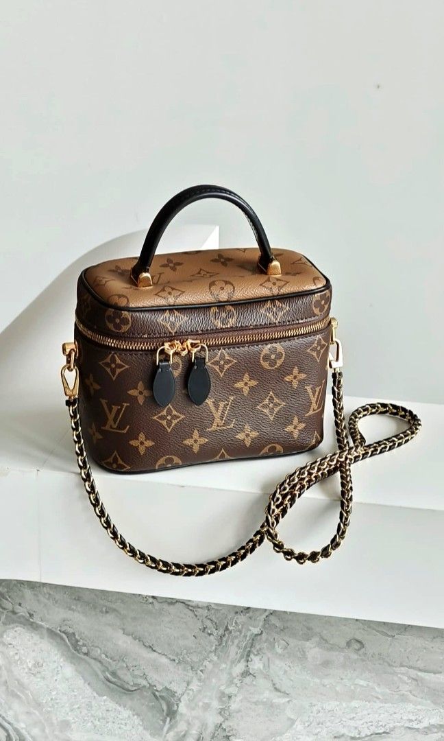 Authentic Vanity PM Monogram Reverse Bag Microchip Receipt 2022, Luxury, Bags & Wallets on Carousell