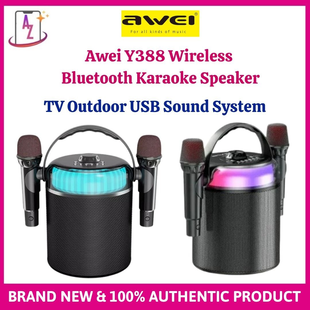 Awei Y388 Wireless Bluetooth Karaoke Speaker | Store Pickup & Same Day Delivery Available ...