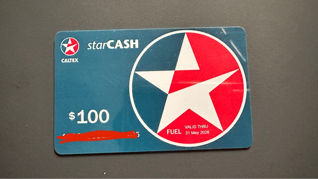 Caltex StarCash $100SGD, Tickets & Vouchers, Store Credits on Carousell