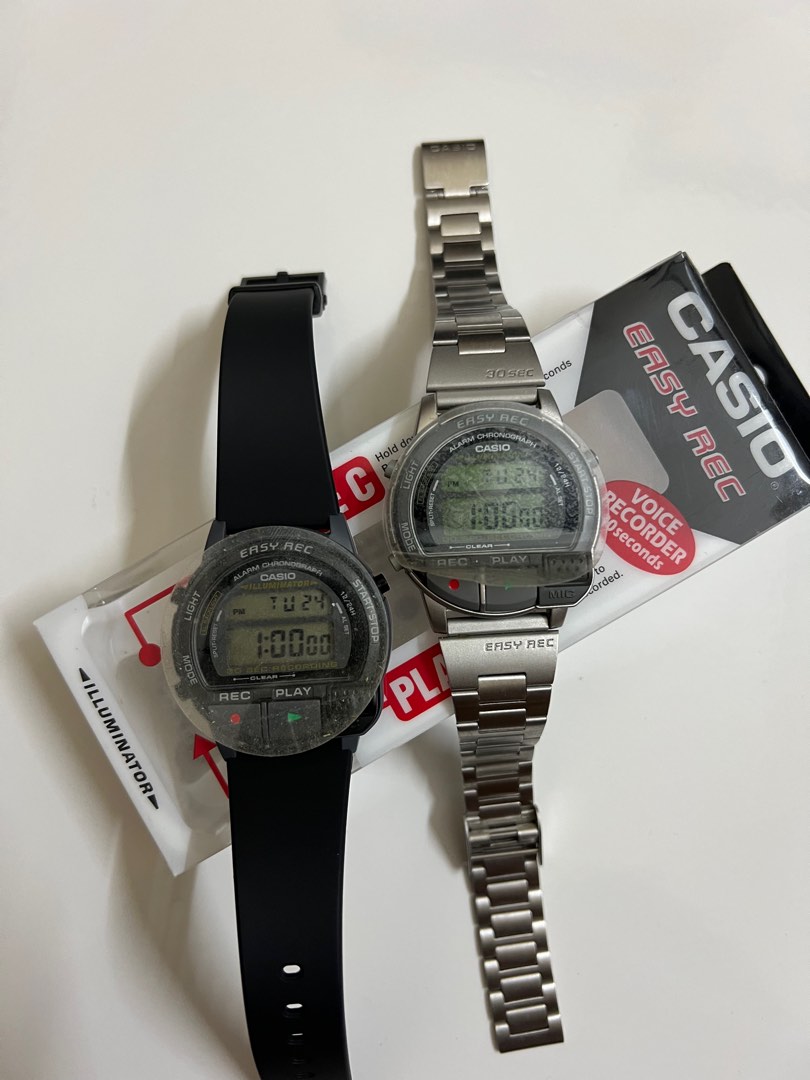 Casio Vintage Voice Recording Easy Rec (combo), Men's Fashion, Watches ...