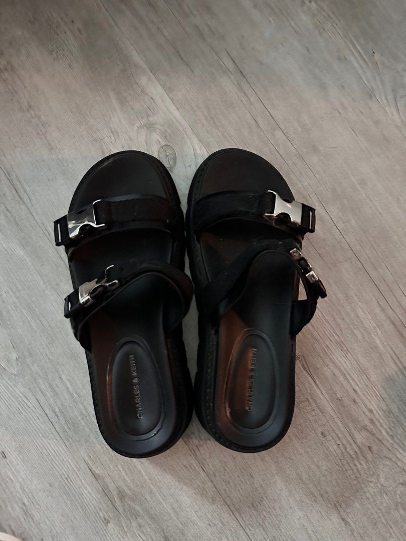 CK Platform Sandals, Women's Fashion, Footwear, Sandals on Carousell