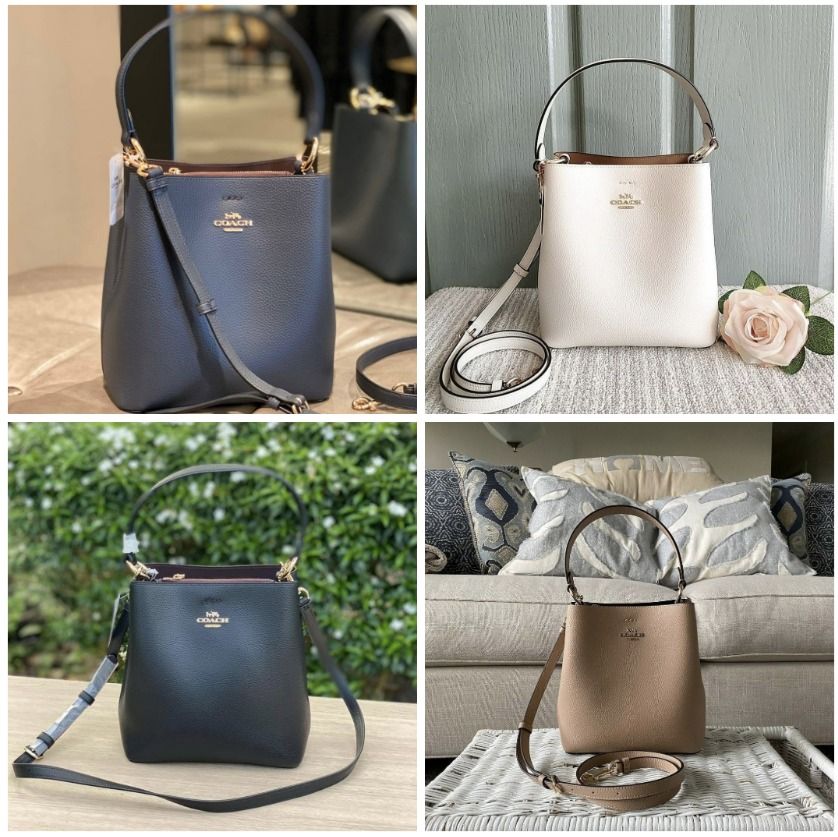 Coach 1011 Small Town Bucket Bag in Polished Pebble Leather - Ladies ...