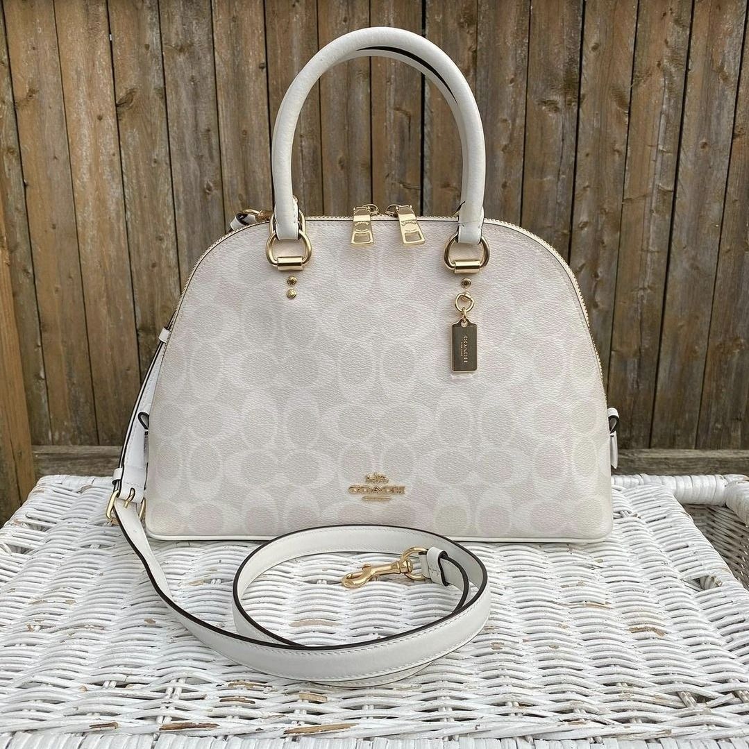 Coach Ladies Bag - 2558 Katy Satchel in Signature Coated Canvas and ...