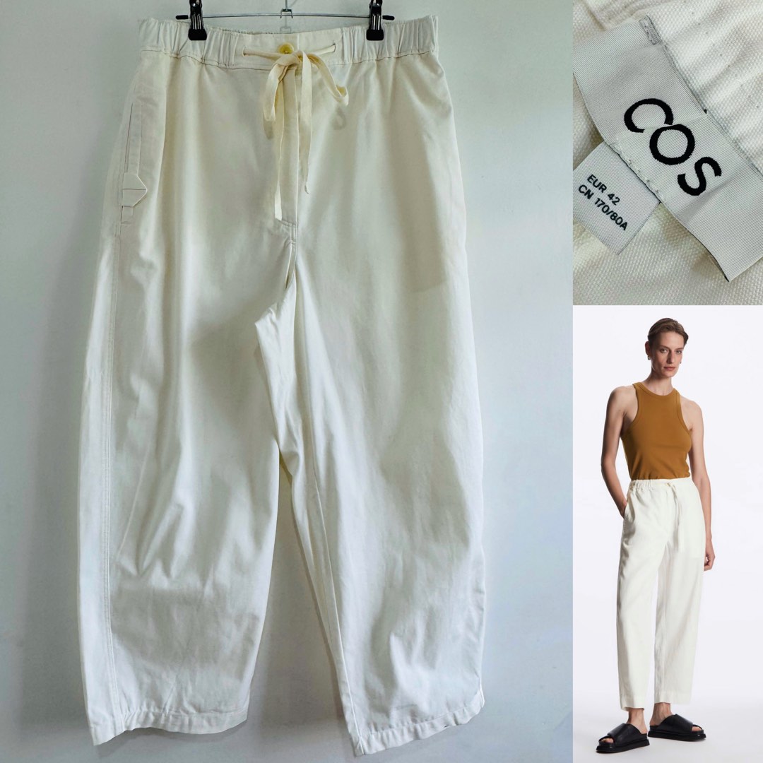 COS Barrel-Leg Drawstring Trousers, Women's Fashion, Activewear on ...
