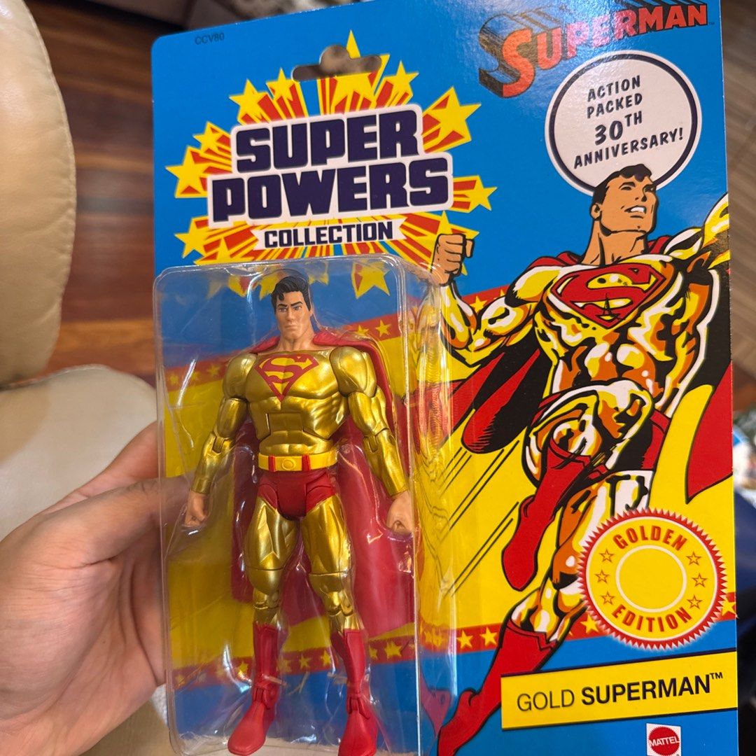 DC Super Powers Collection Golden Edition Gold Superman Figure 2014 ...