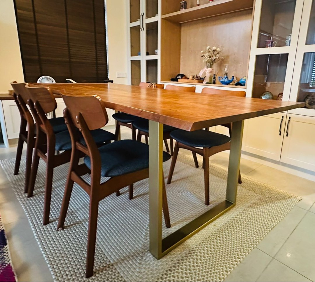 Dining table + 6 chair from ruma.home, Furniture & Home Living ...