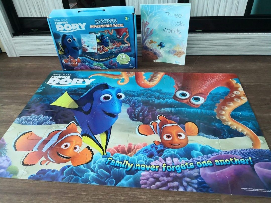 Disney Pixar Finding Dory Giant Floor Puzzle with Storybook, Hobbies ...