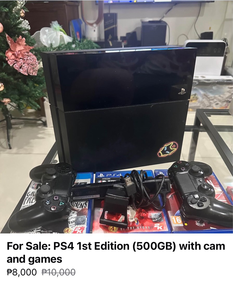 For Sale: PS4 1st Edition (500GB) with cam and games, Video Gaming ...