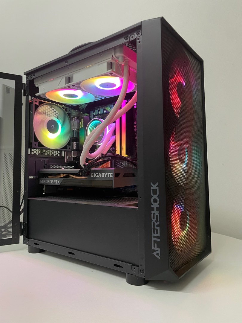 [FREE DELIVERY, WARRANTY] RTX 3060TI Aftershock Custom Gaming PC ...