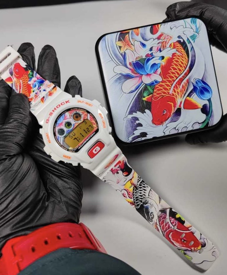 G-Shock ikan koi custom DW6900 original, Men's Fashion, Watches ...
