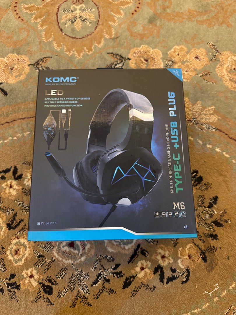 KOMC Gaming headphone, Audio, Headphones & Headsets on Carousell